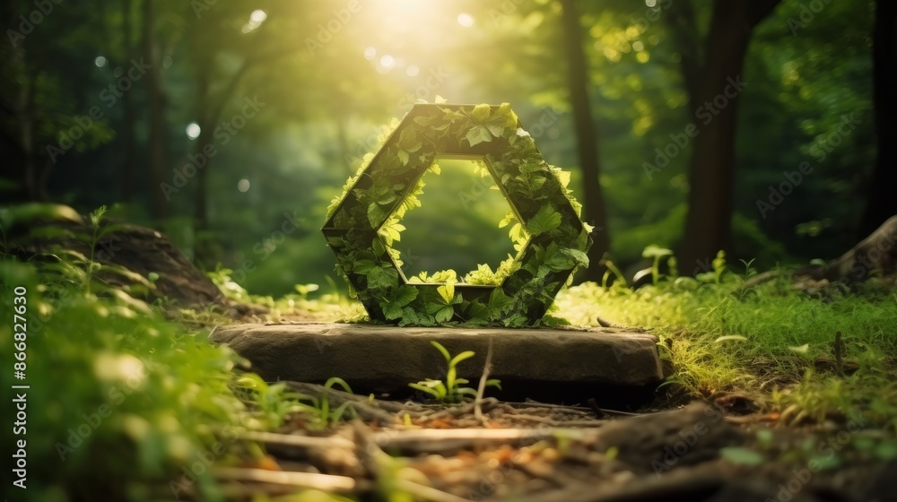 Circular economy symbol in nature sustainable business growth through ...