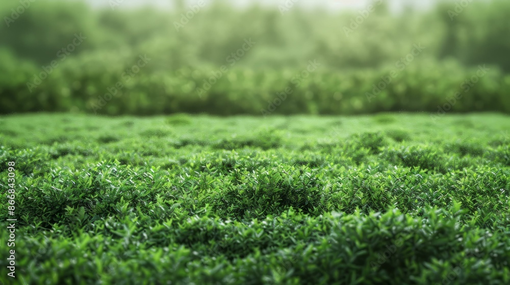 Lush green moss field. Vibrant green moss covers the ground, creating a ...