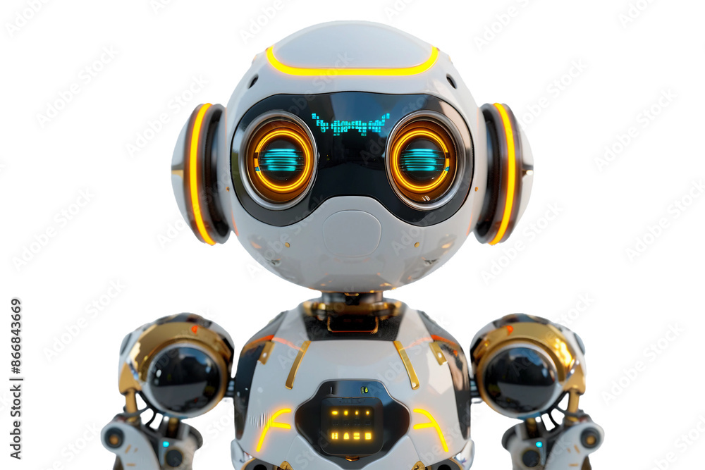 Sensor Interactive Robot Toy on transparent background.PNG Stock Photo ...
