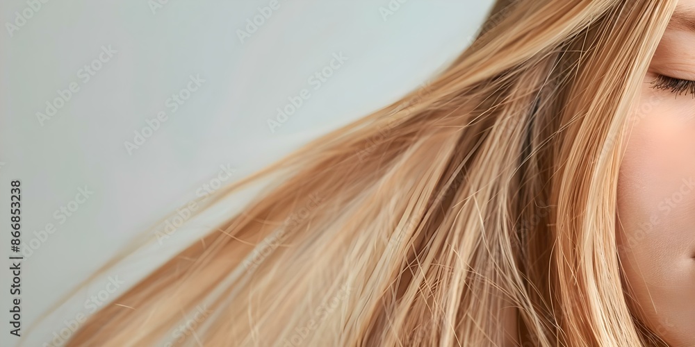 Before And After Woman S Hair With Split Ends Treated By Professional