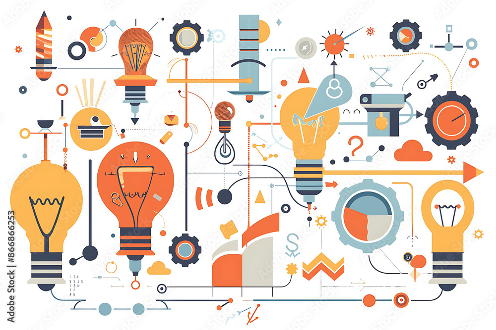 Innovative infographic detailing the startups innovation process from ...