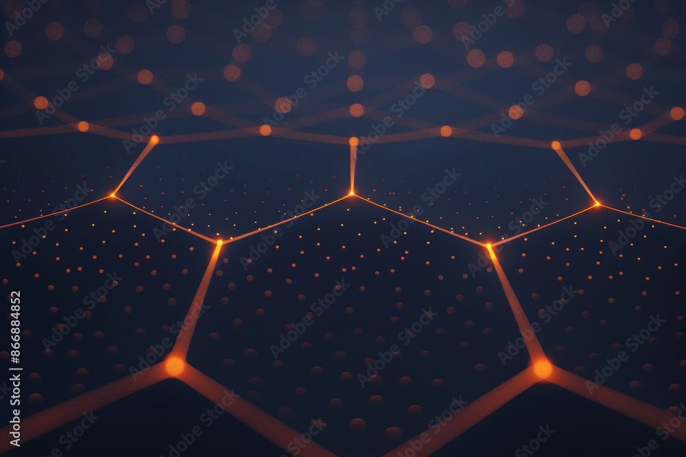A high-tech digital background featuring neural network patterns, data transfer lines, and ...
