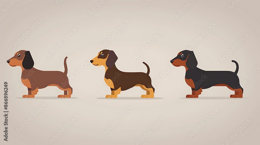 Infographic Dachshund Canis lupus familiaris highlighting origins ...