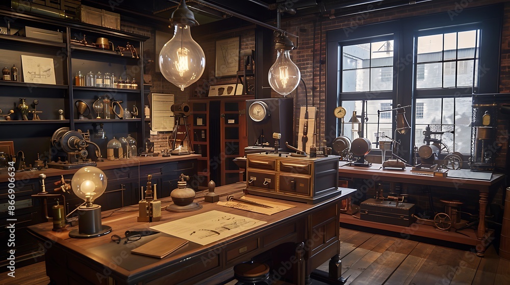 Explore innovative workshop of Thomas Edison as he develops the ...