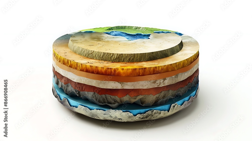 Comparison chart of the different layers of the Earth including the ...