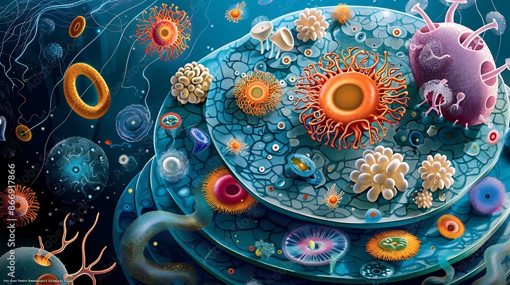 Educational visual aid explaining the stages of the cell cycle ...