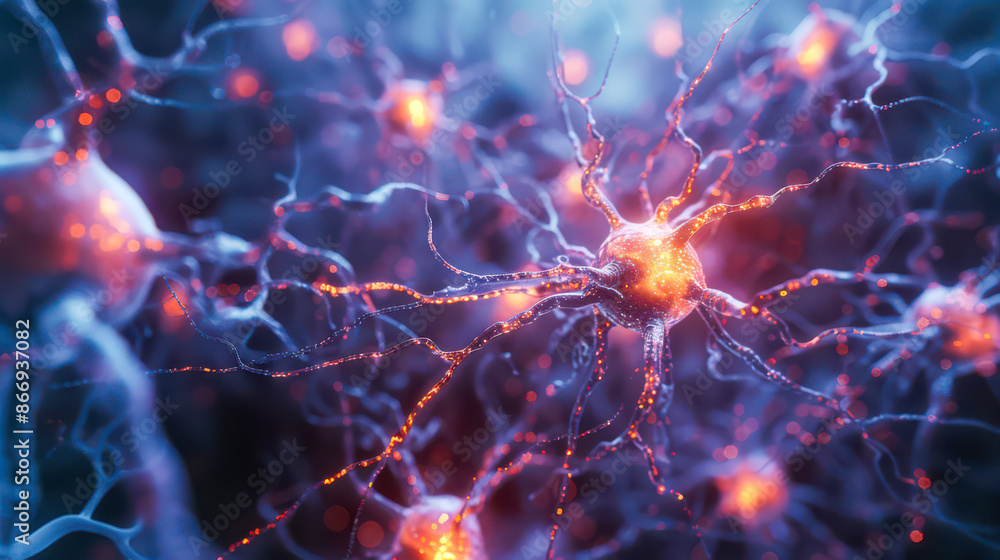 Neurobiology. Neurons up close. Neurons in the human body. Neural ...