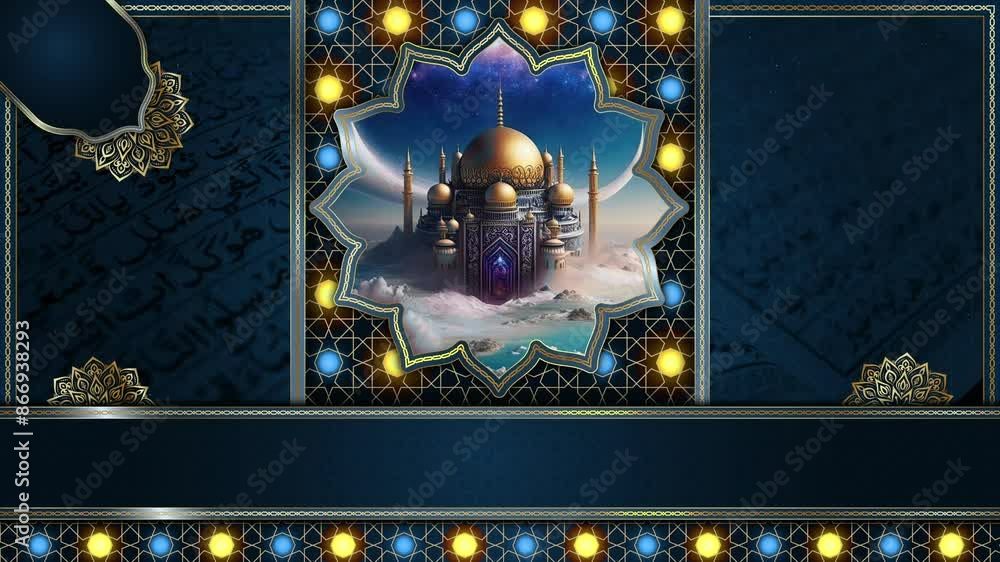 Vídeo do Stock: luxury arabic islamic Background , muslim design for ...