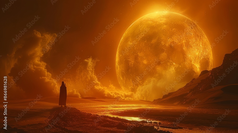 alien world background movie Dune exo planet men in black in desert ...