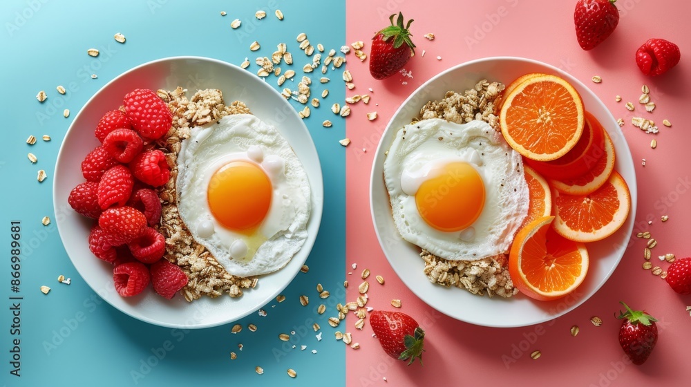 Foto de Infographic comparing the calorie content of a traditional ...