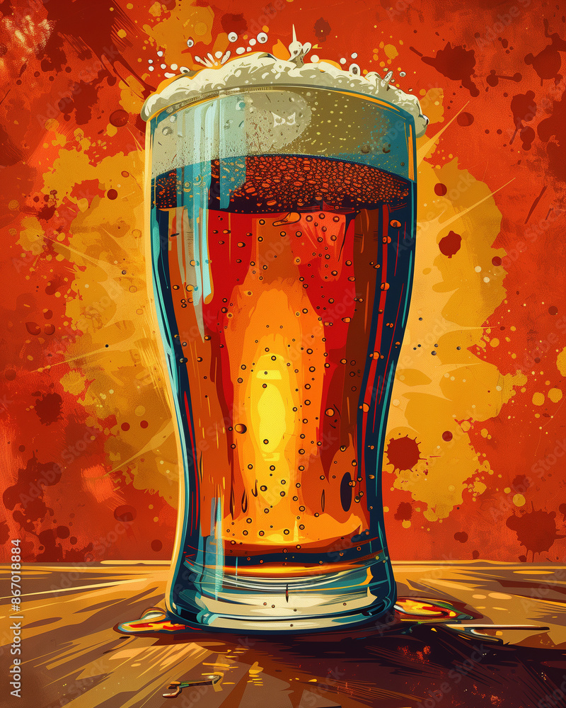 Beer Western German Alcohol Drink Advertise Banner clip art Vector ...