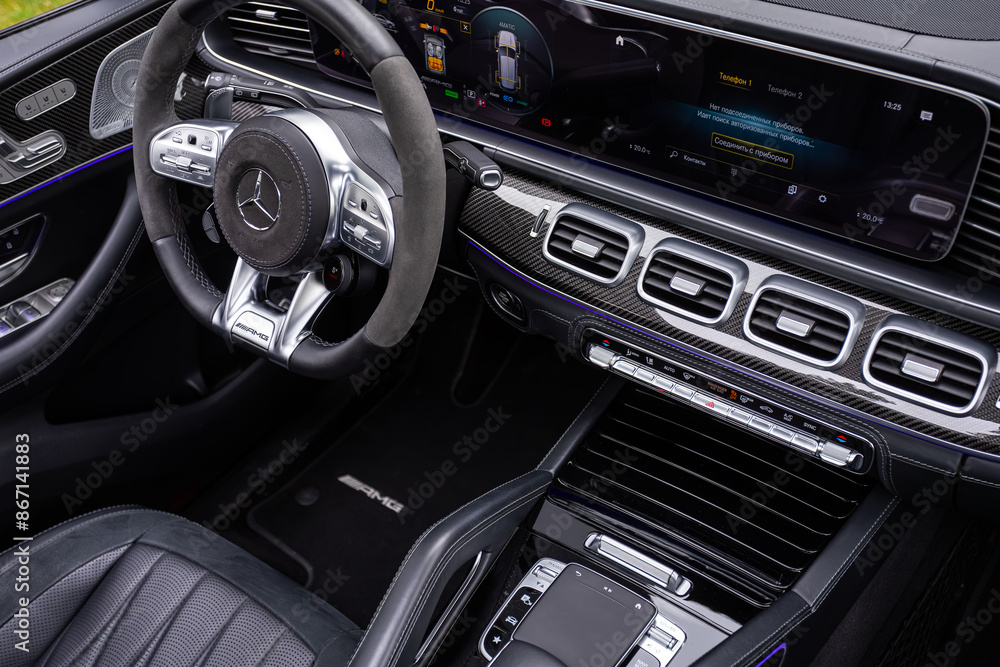 Novosibirsk, Russia - June 01, 2024: gray Mercedes-Benz GLE AMG 63, car ...