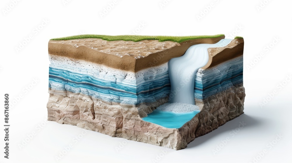 Comprehensive illustration of river terrace formation, showing erosion ...