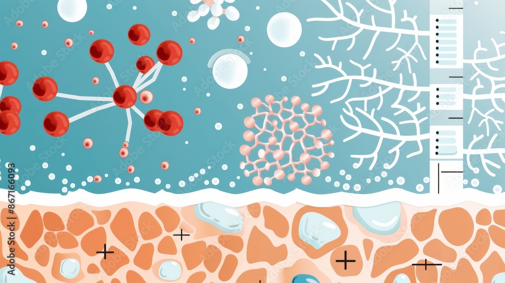 Infographic of oxidative phosphorylation, depicting electron transport ...