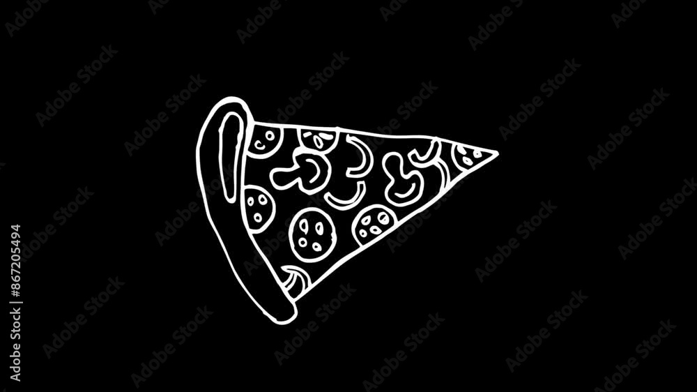 Cartoon Food Animations Motion Graphics. Hand-drawn animated stickers ...