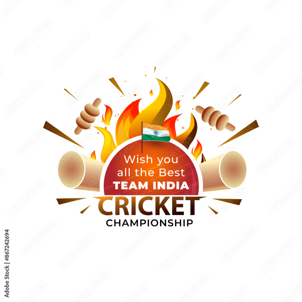 Cricket championship League and tournament poster. Winning wishes ...