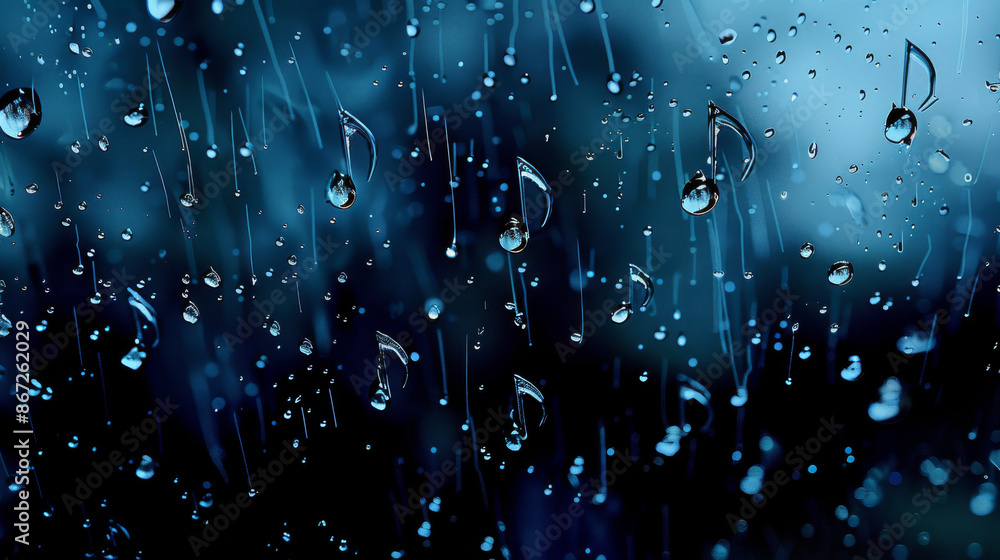 Raindrop Symphony Macro D shots of raindrops on a window with D ...