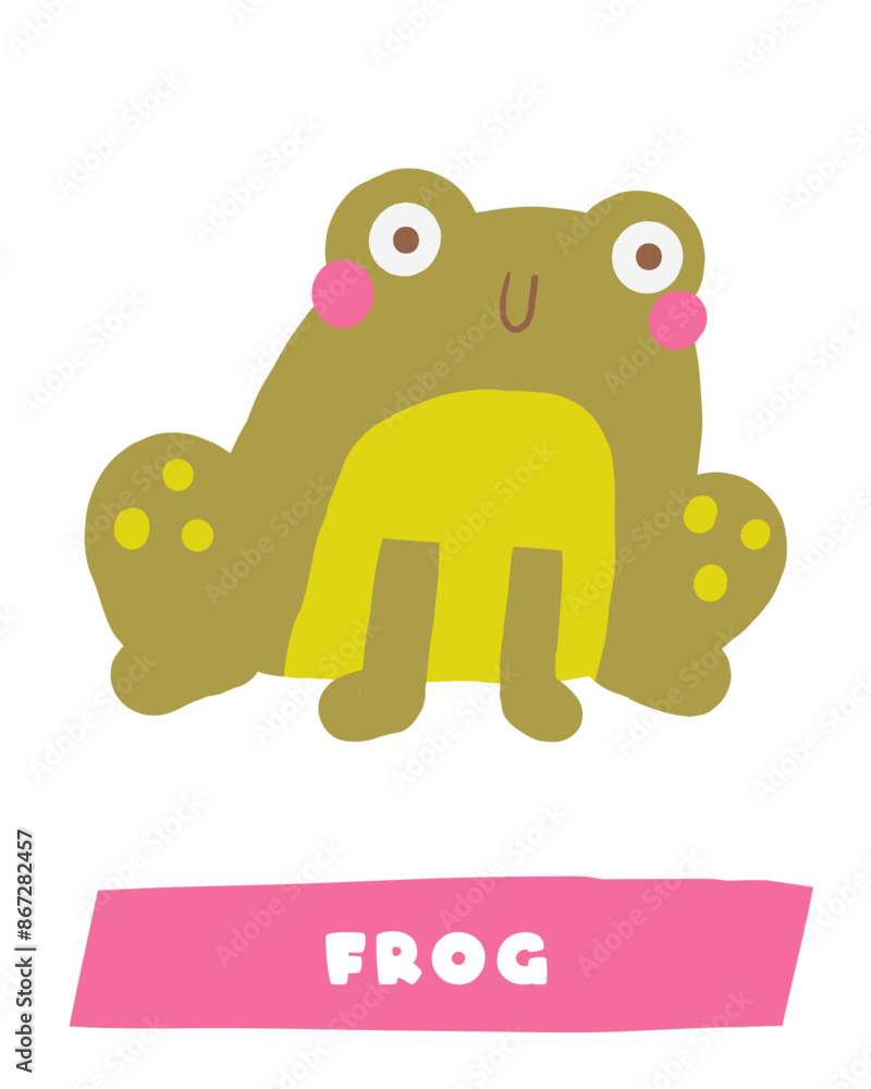 Learn swamp nature flashcard. Learning English words for kids. Cute ...
