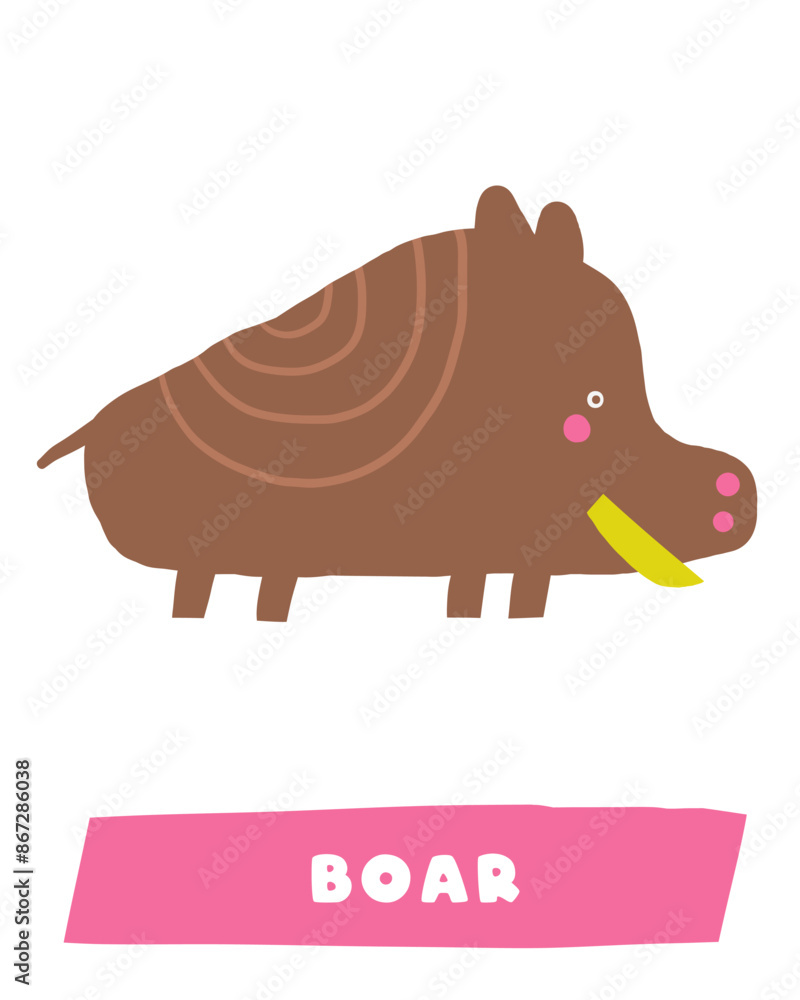 Learn swamp nature flashcard. Learning English words for kids. Cute ...