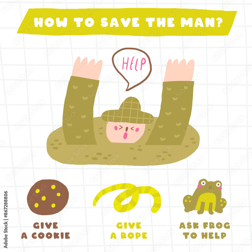 Learn swamp nature game for kids. Cute hand drawn doodle funny ...