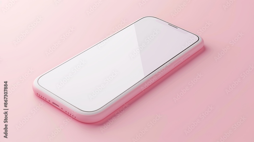 Realistic Smartphone Mockup Device Ui Ux Mockup For Presentation Template Cellphone Frame With