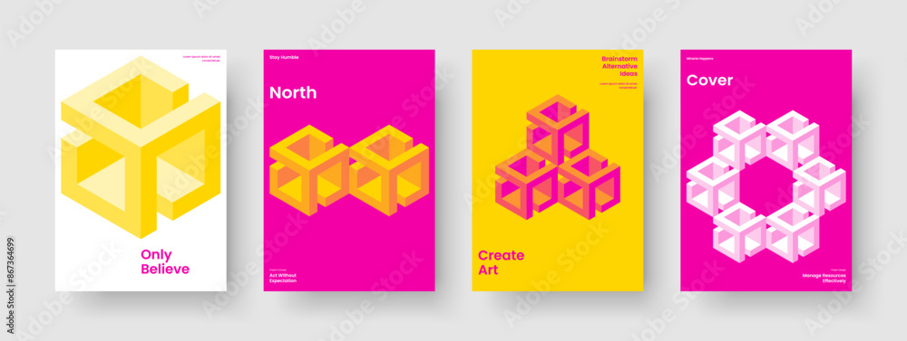 Abstract Book Cover Template. Isolated Banner Design. Modern Background ...