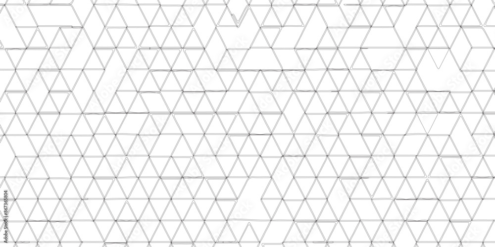 Geometric low poly graphic. Background of triangular facets. editable stroke width, black and ...