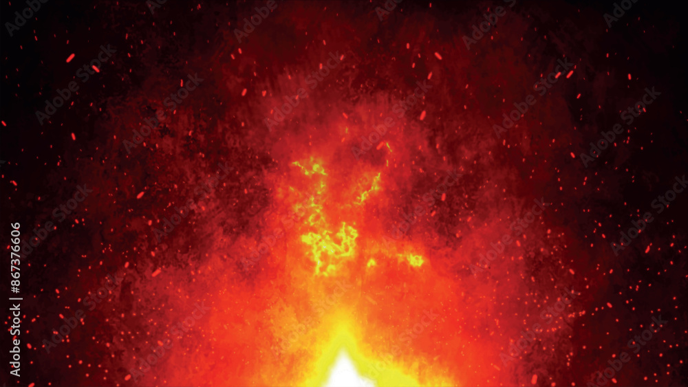 Abstract fire texture motion background. Yellow red and orange fire ...