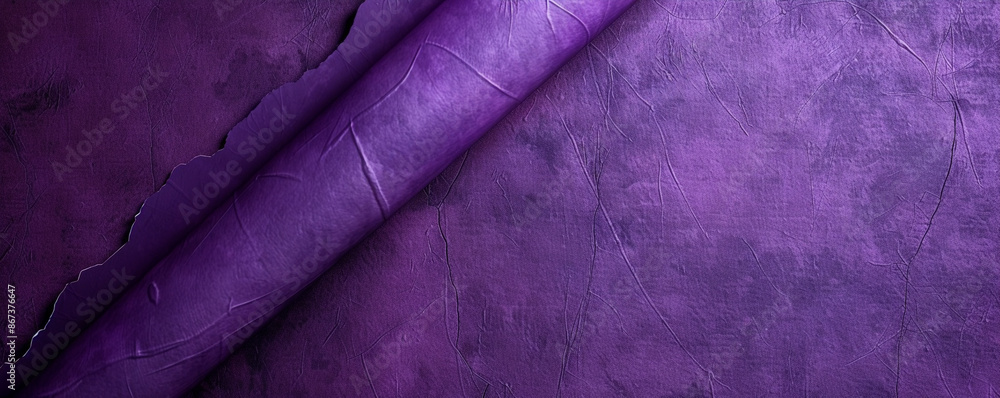 Produce a true-to-life HD image of a blank purple paper poster texture ...