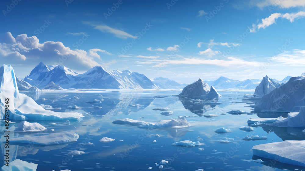 Greenland ice sheet. The Ice Cap crossing through striking glacier ...