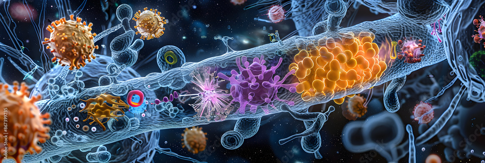 Foto de In-depth Visualization of a Biological Cell Structure ...