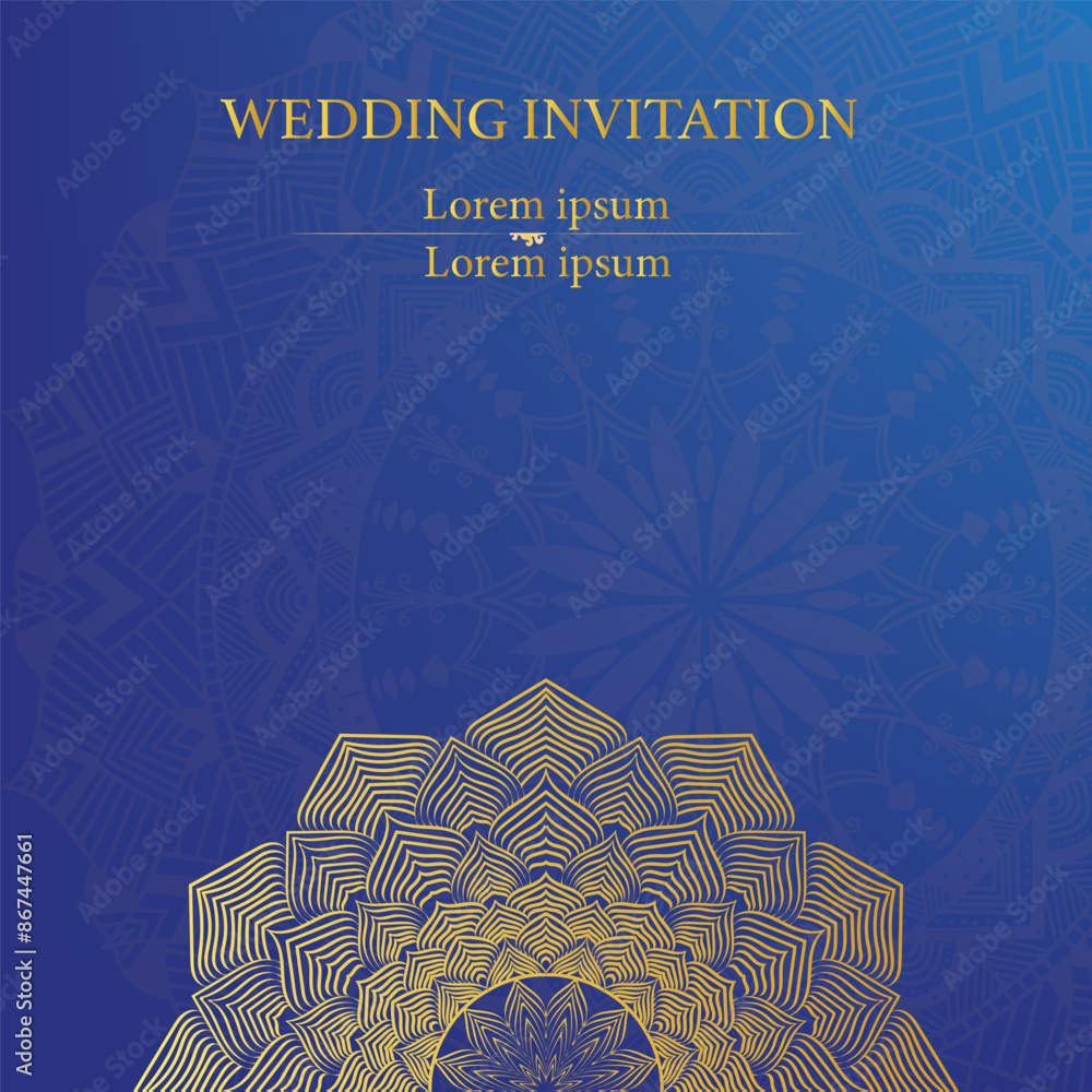 Abstract art background vector. Luxury invitation card background with ...