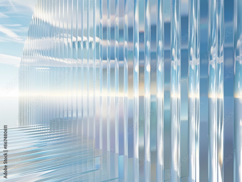 Futuristic architecture with reflective glass panels perfect for a ...