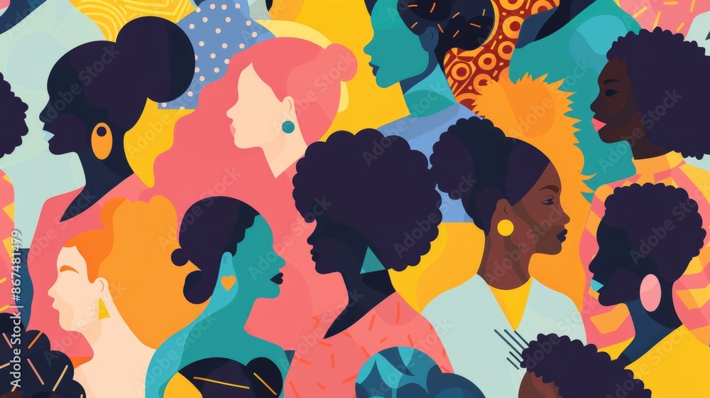 Vector illustration of cross-cultural and multi-ethnic diversity ...