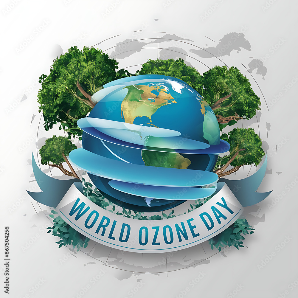 Ozone Day, and. World Ozone Day, Poster, with. World Ozone Day Poster, Concept Art with Earth ...