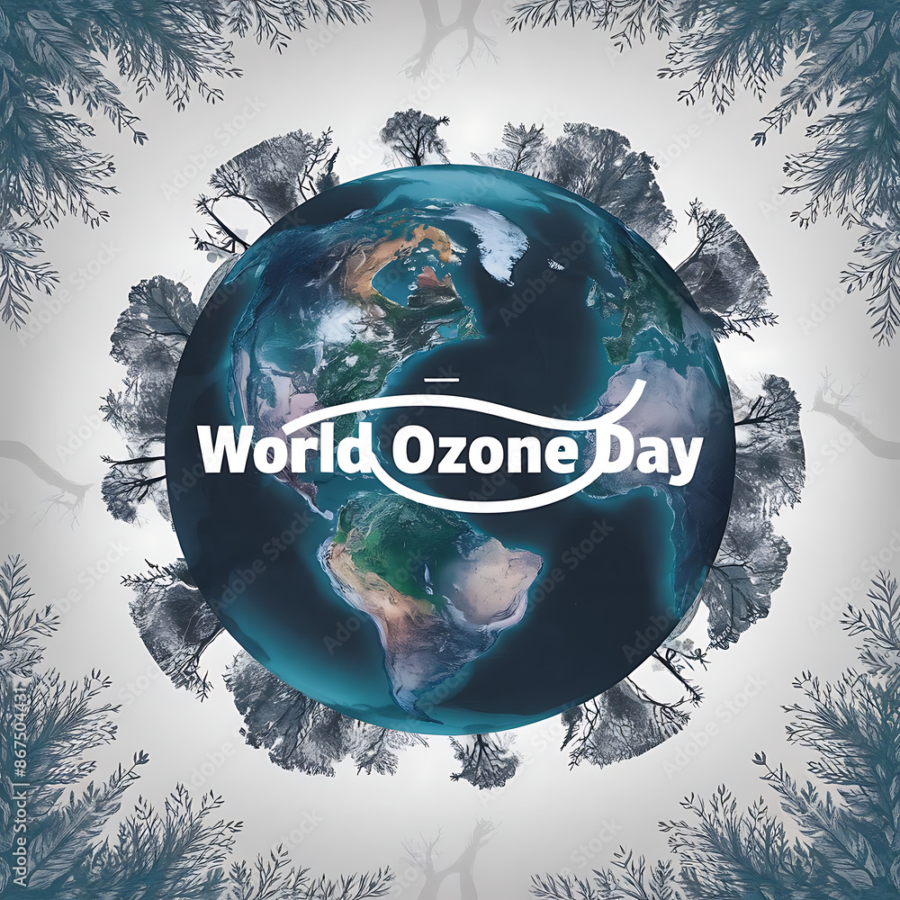 Ozone Day, and. World Ozone Day, Poster, with. World Ozone Day Poster, Concept Art with Earth ...