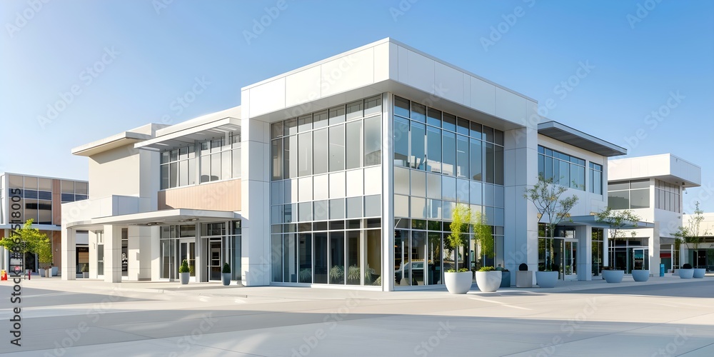 New mixeduse office and retail building with modern features and ... New mixeduse office and retail building with modern features and ...