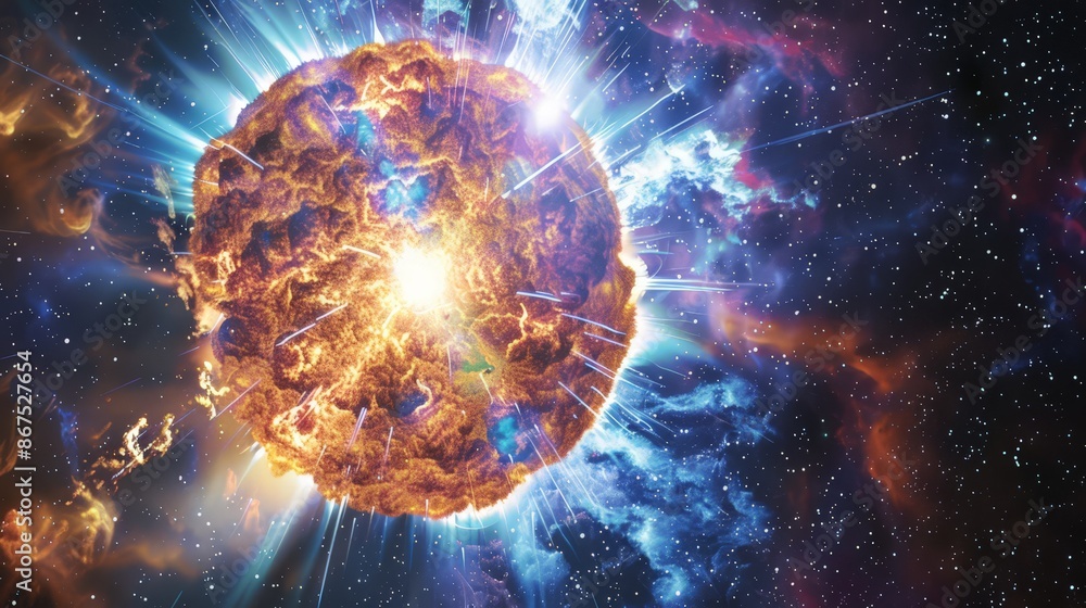 The phenomenon of supernovae, the explosive death of stars, contributes ...