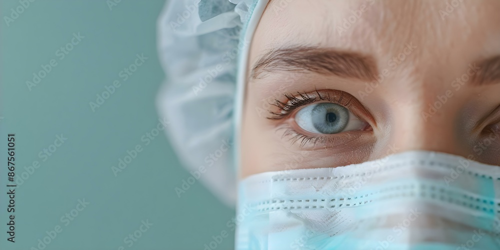 Extreme close-up shot of medical cap for administering botox injections ...