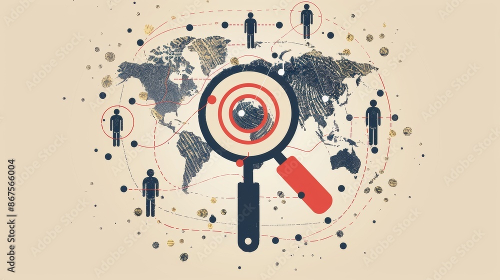 Global Talent Hunt Discovering Top Talent Worldwide Conceptual Image of ...