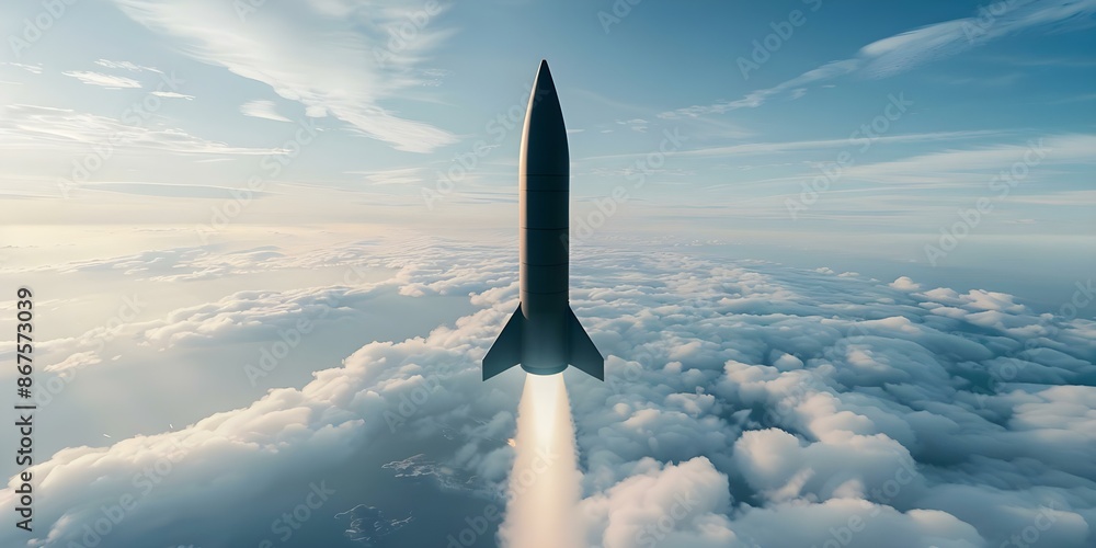 Launching a hypersonic missile strike from above the clouds in an ...