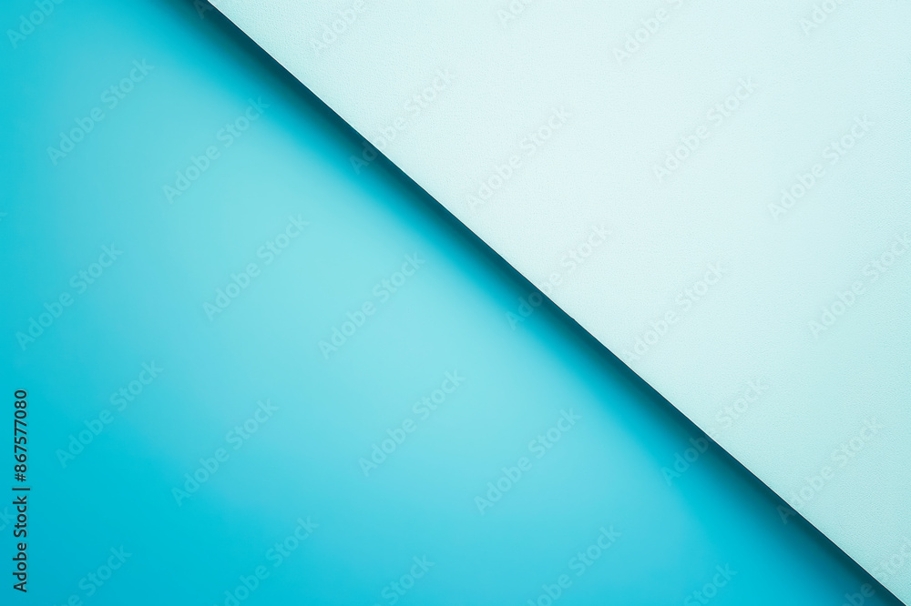 Diagonal split of blue tones, simple smooth texture, light concept of ...