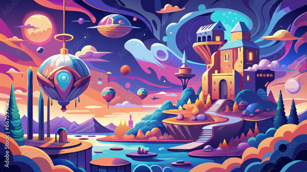 Surreal Dreamscape Illustration for a Mesmerizing and Imaginative ...