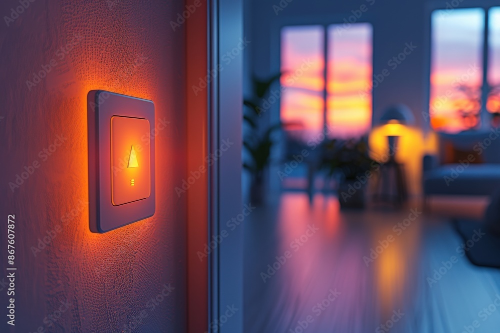 Clipart illustration of Flipping Light Switch in Hallway Flipping light ...