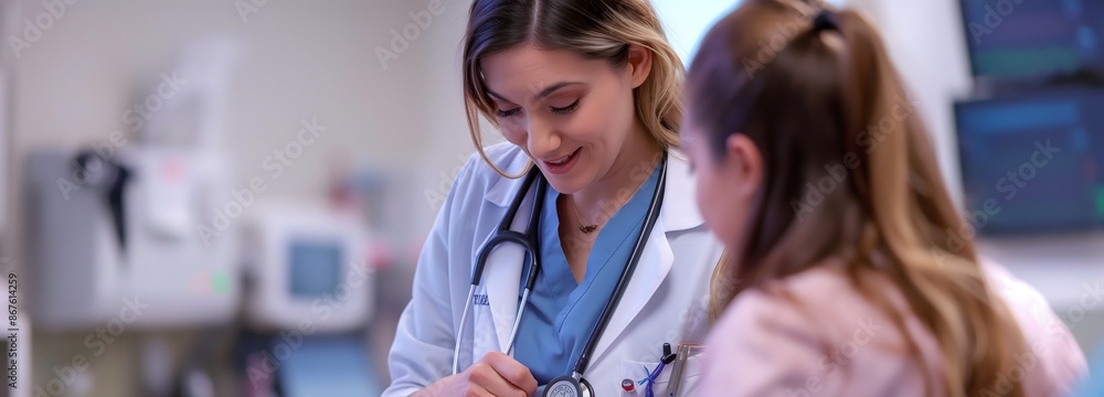 4. Create a realistic depiction of medical expertise with an image ...