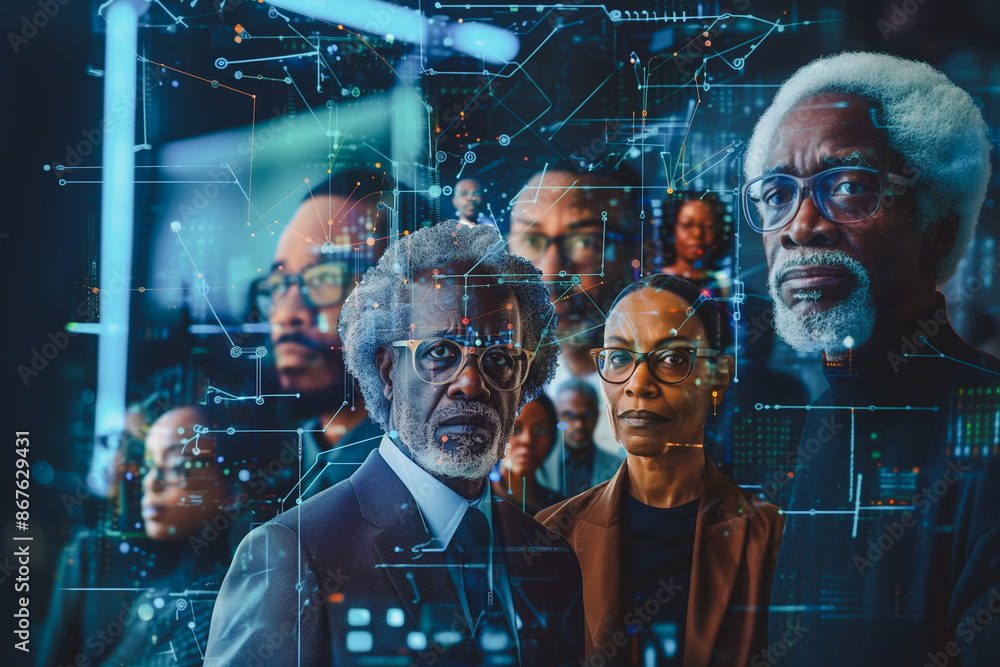 AI (Artificial Intelligence) concept. Deep learning. GUI (Graphical ...