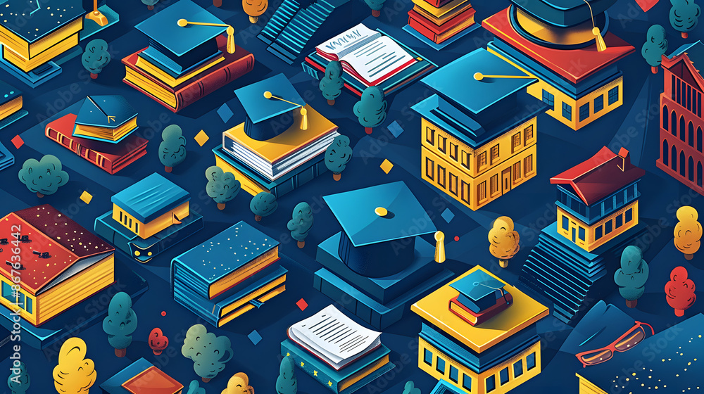 online education modern flat design isometric concept. landing page ... online education modern flat design isometric concept. landing page ...