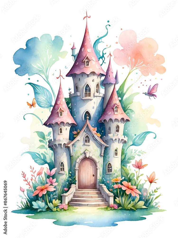 Magical Princess Fairytale Castle, Magical Kingdom Castle, cute Castle ...
