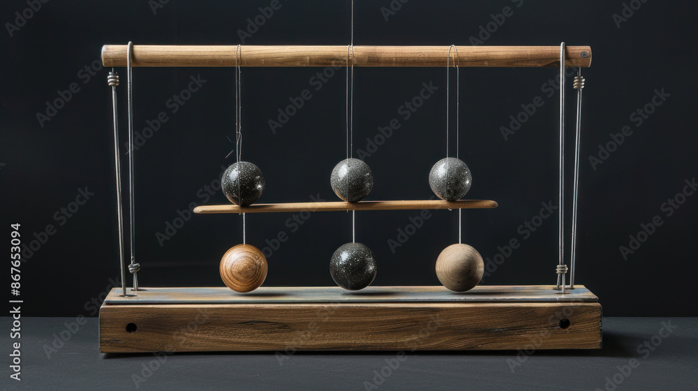 Newton's cradle demonstrates the law of energy conservation, where ...