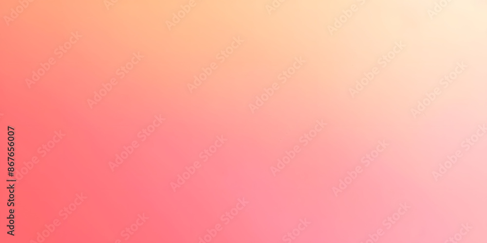 Gradient background blending from coral pink to soft peach, creating a ...